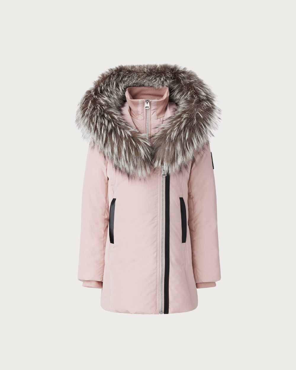 Kids Mackage Leelee Down Parka - Petal