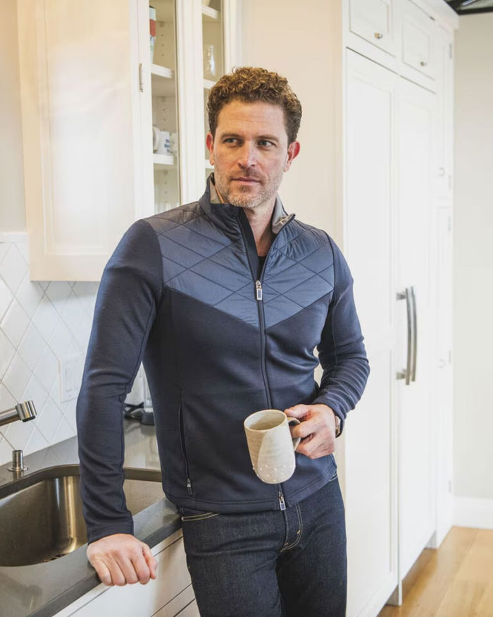Mens Kjus Formula Midlayer Jacket - Navy
