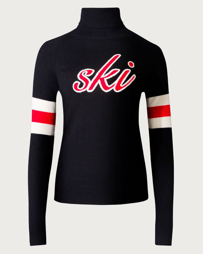 Womens Perfect Moment Neve Wool Sweater - Black